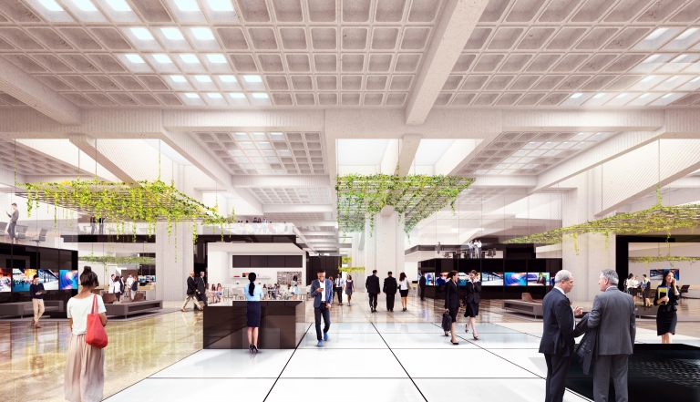 Le grand hall - Place Bonaventure